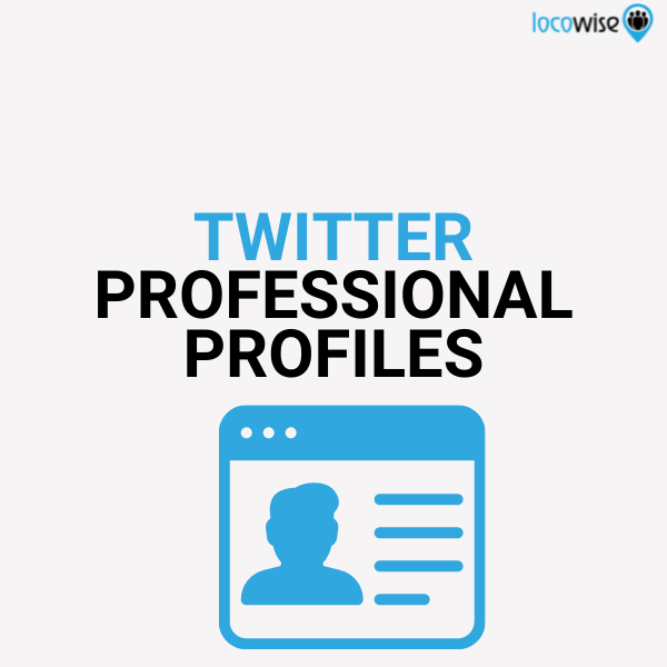 TWITTER PROFESSIONAL PROFILES - Locowise Blog